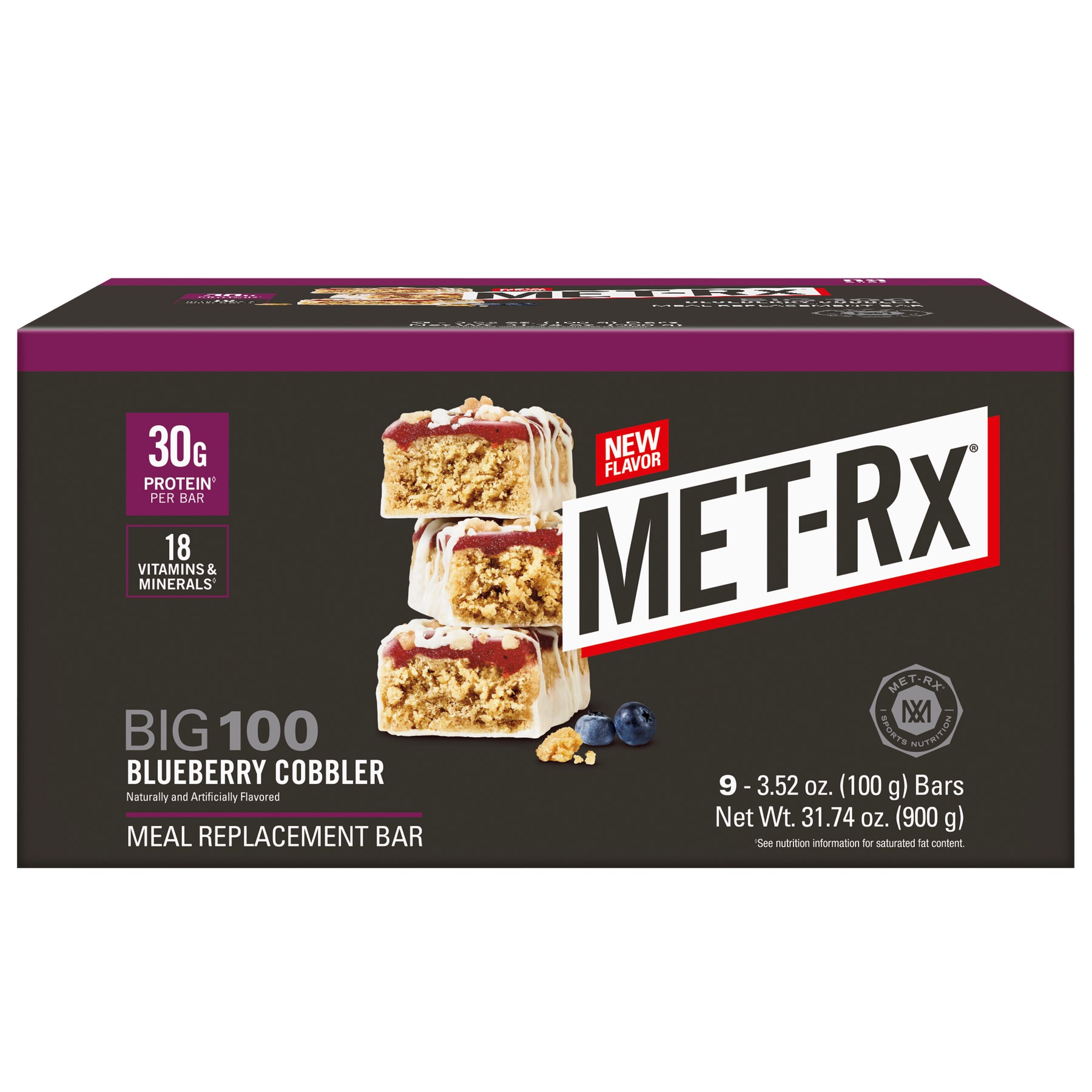 Big 100 Blueberry Cobbler Protein Bar – MET-Rx